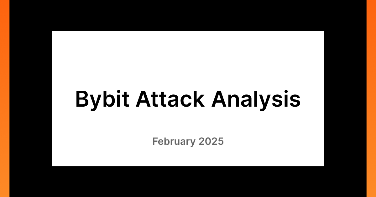 Bybit Attack Analysis